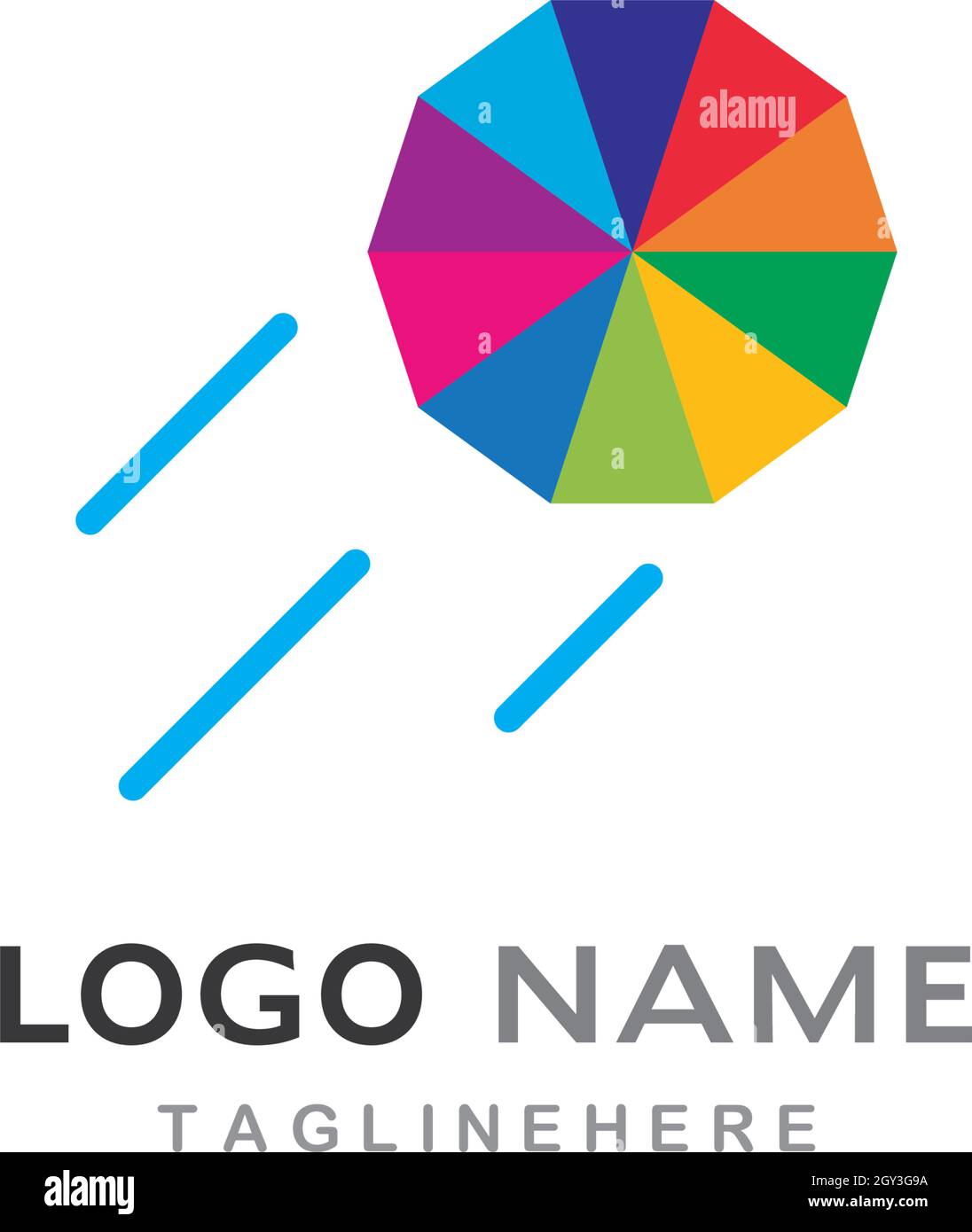 umbrella logo vector template Stock Vector Image & Art - Alamy