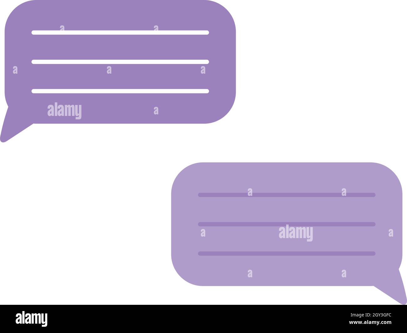 message speech bubbles Stock Vector Image & Art - Alamy