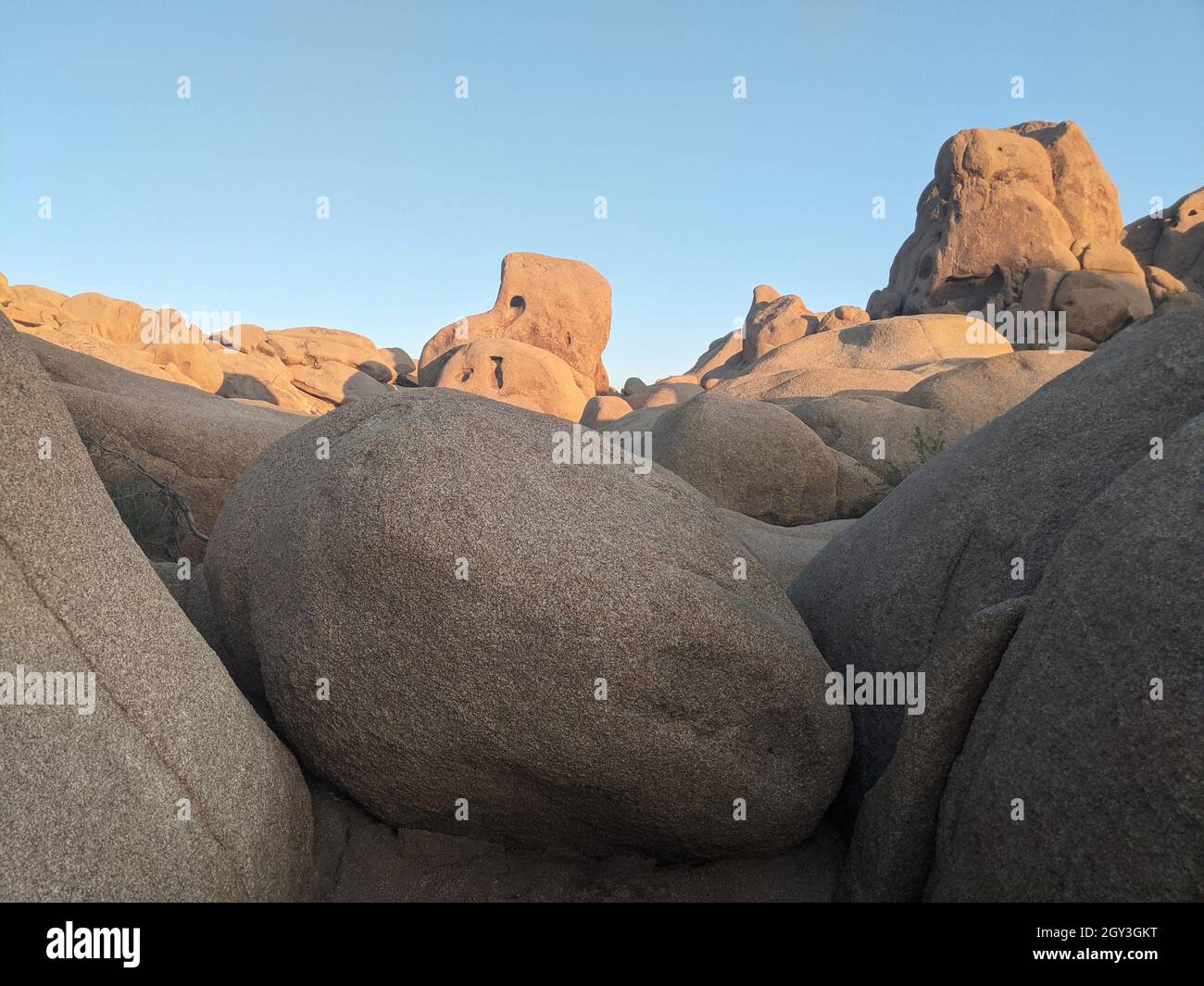 Joshua Tree National Park in California, United States. Rocks on the ...