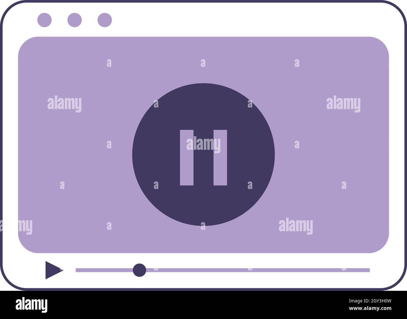mobile video pause Stock Vector Image & Art - Alamy
