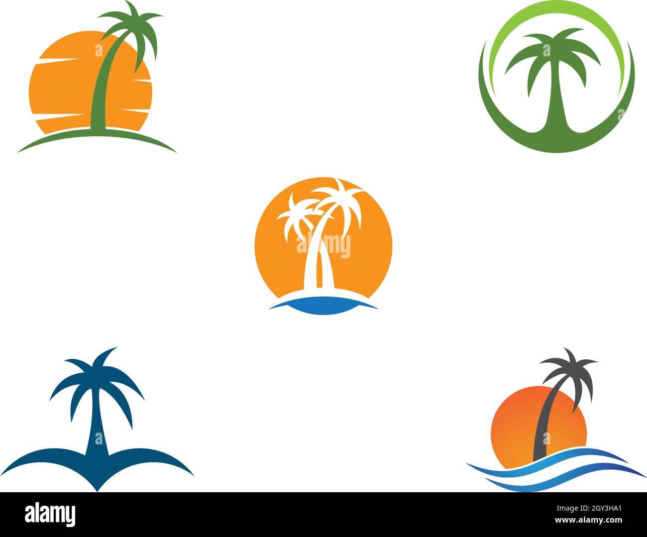 Summer logo vector template Stock Vector Image & Art - Alamy