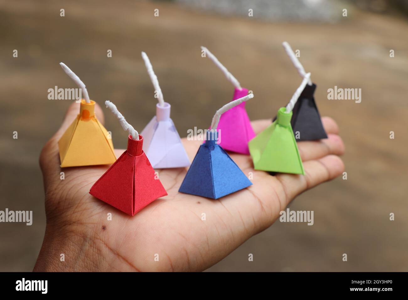 Firecrackers for festivals made from paper, Diwali firecrackers concept ...