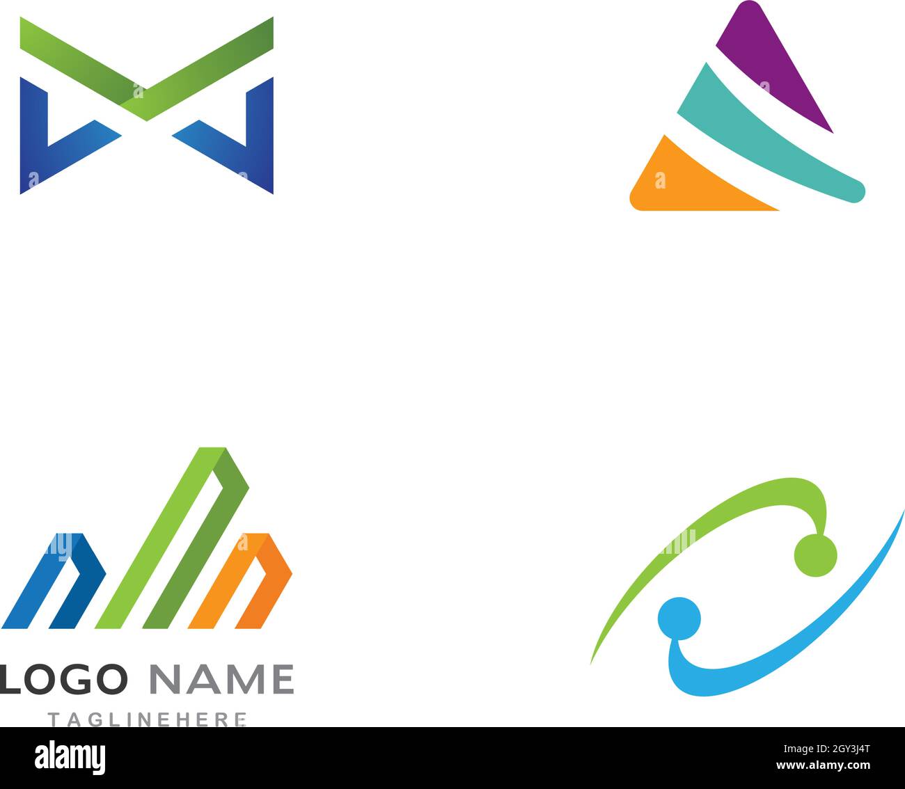 Professional cooperation logo Stock Vector Images - Alamy