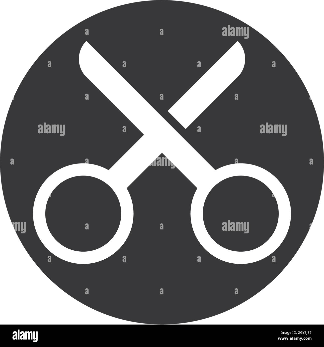Scissor icon ilustration vector template Stock Vector Image & Art - Alamy