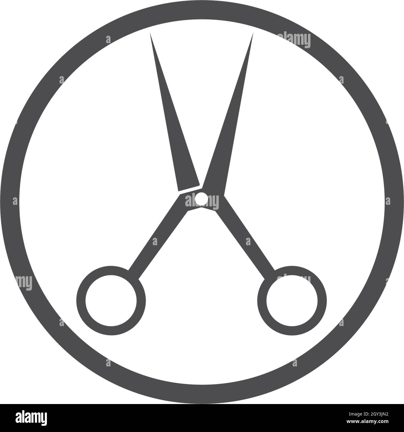 Scissor icon ilustration vector template Stock Vector Image & Art - Alamy