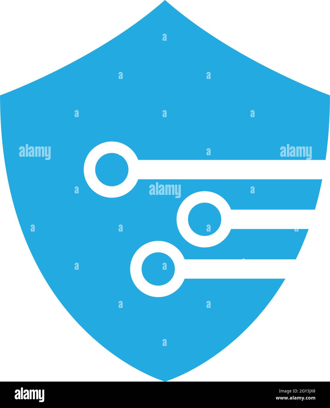 Shield symbol logo template vector illustration Stock Vector Image ...