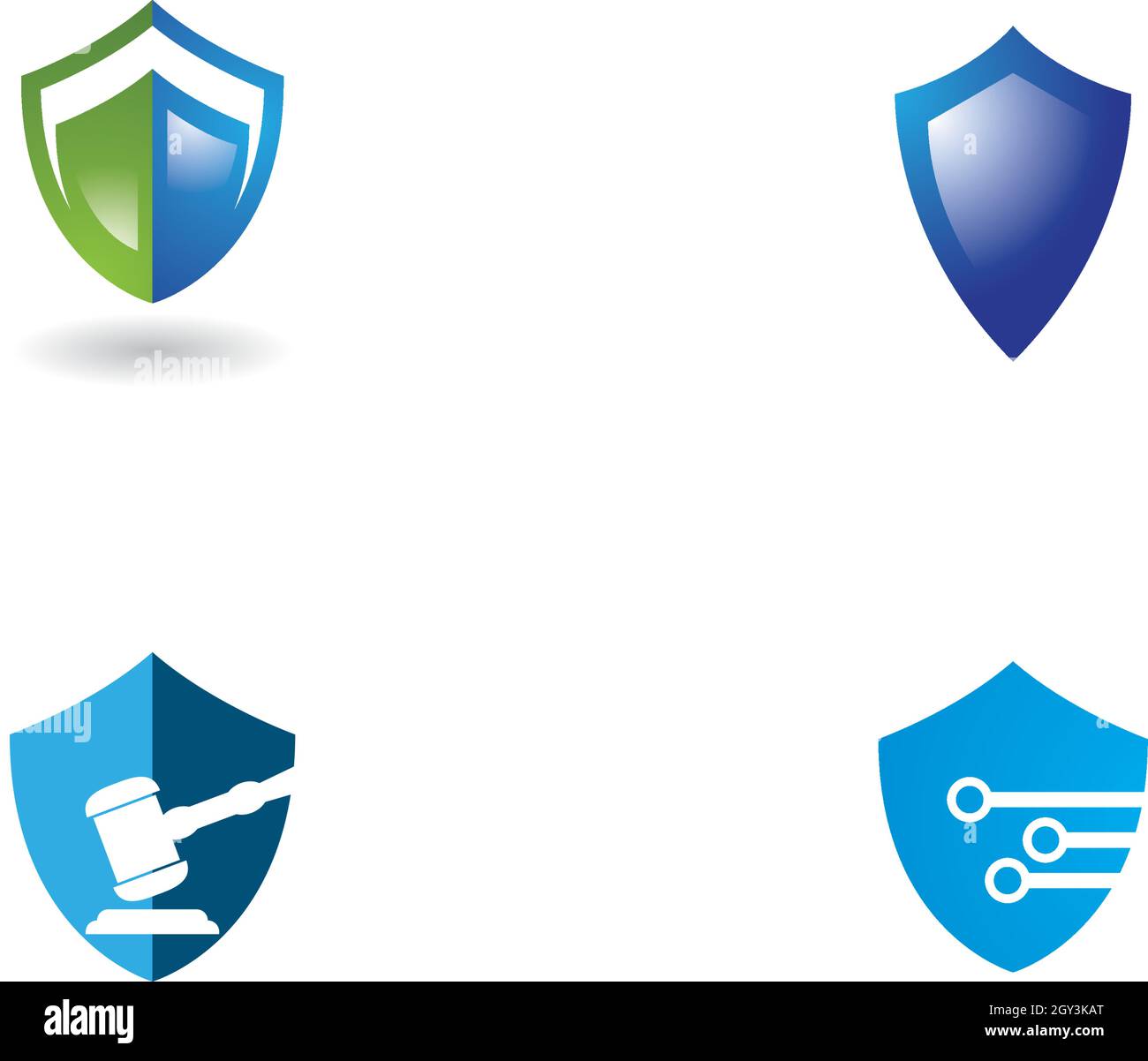 Shield symbol logo template vector illustration Stock Vector Image ...