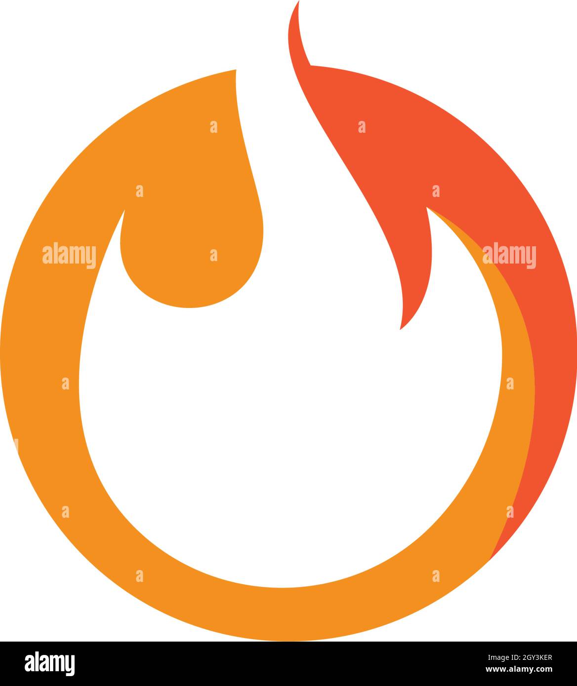 Fire flame Logo Template vector icon Oil, gas and energy logo concept ...