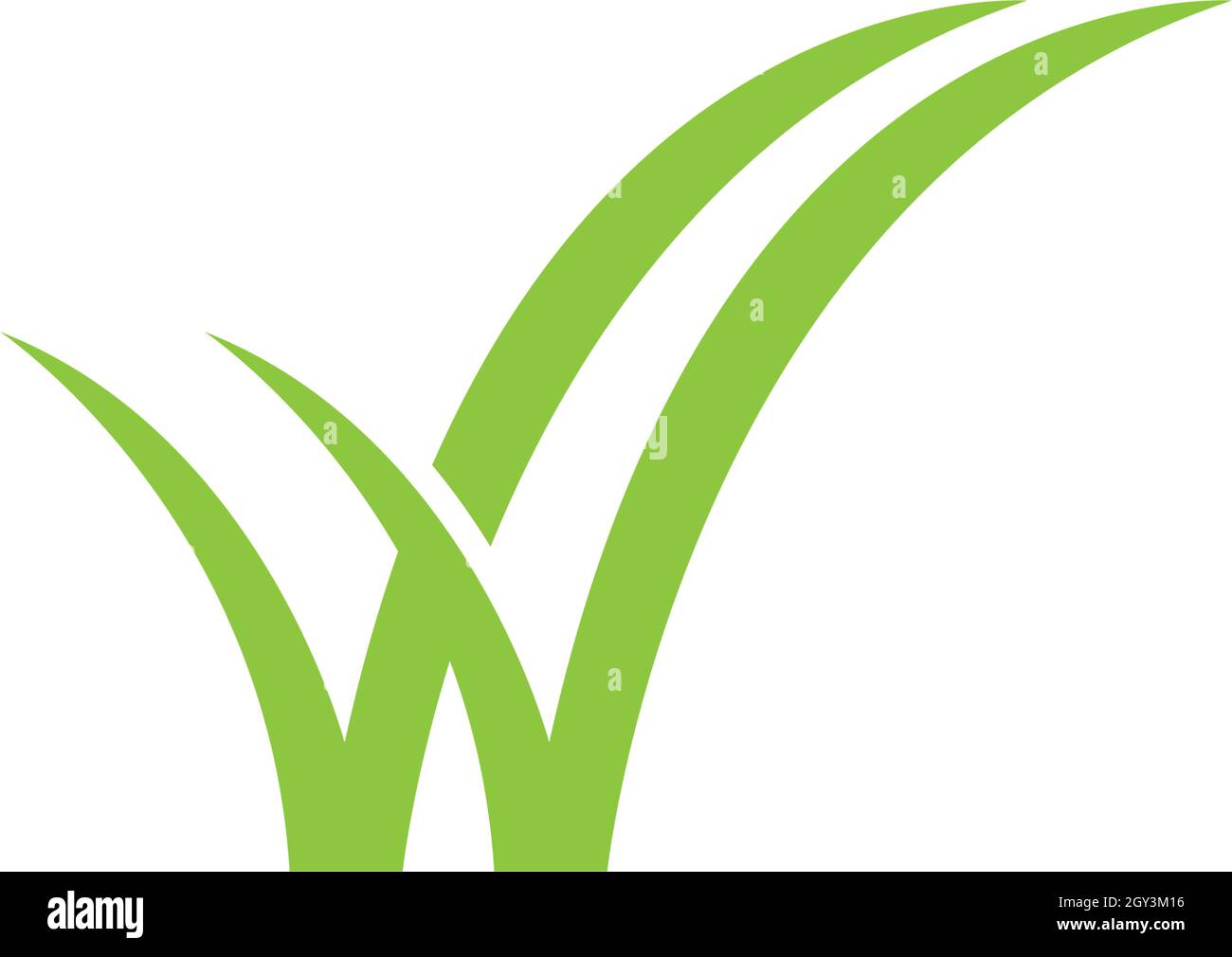 Grass logo vector template Stock Vector Image & Art - Alamy