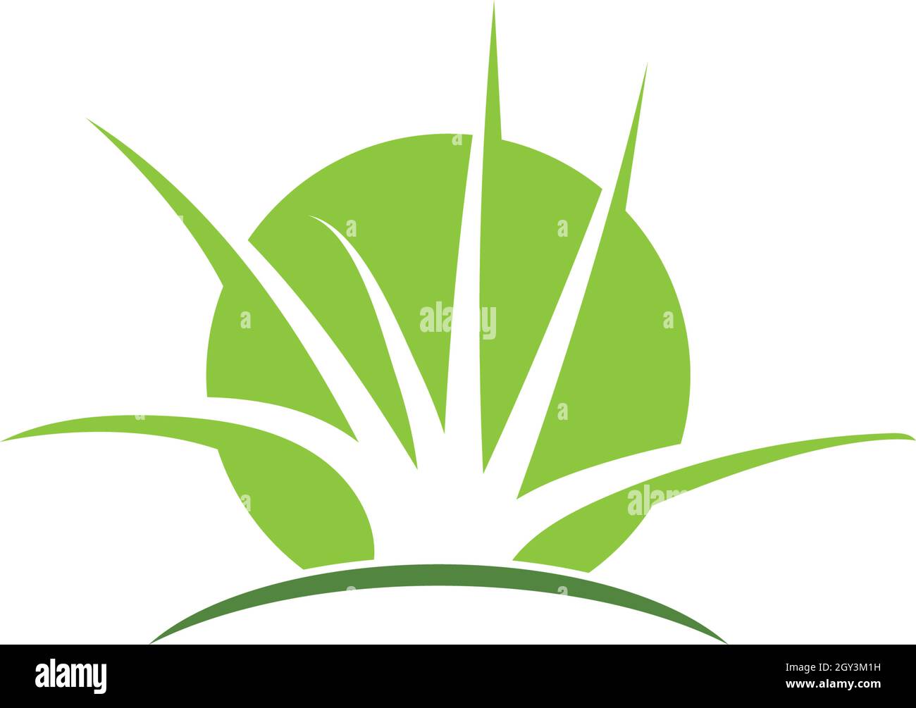 Grass logo vector template Stock Vector Image & Art - Alamy