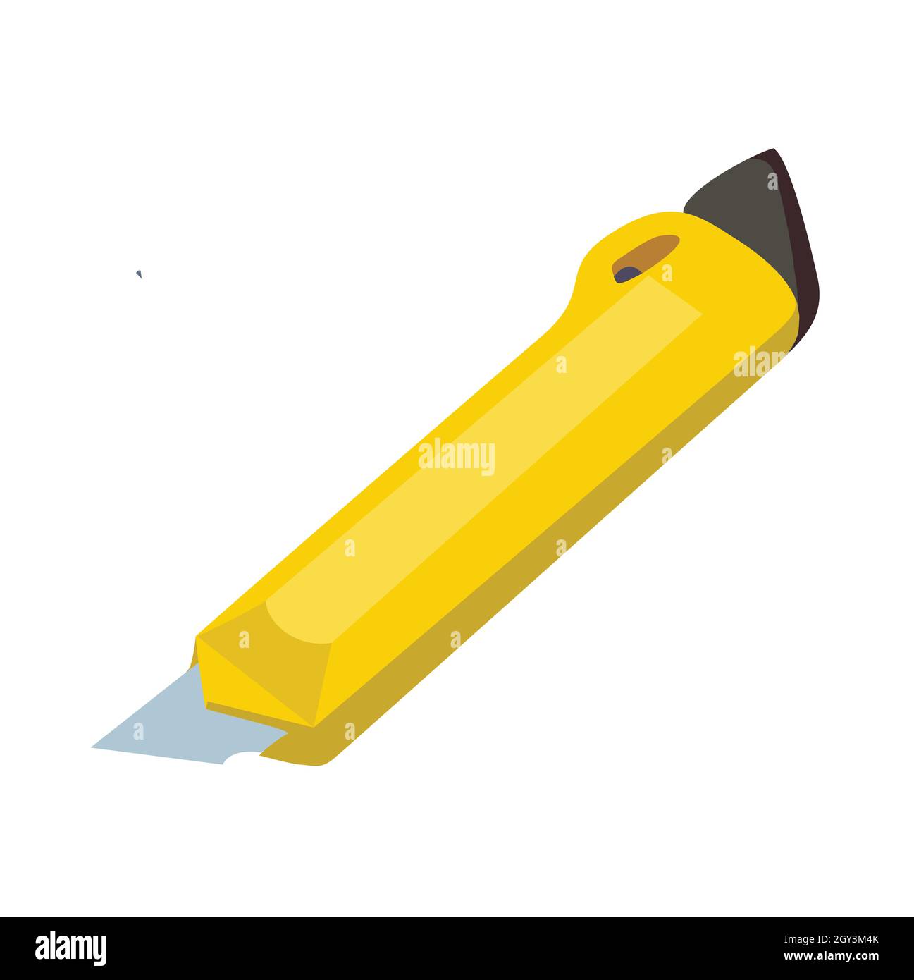 The cutter serves as a tool for cutting, peeling wires, paper vector ...