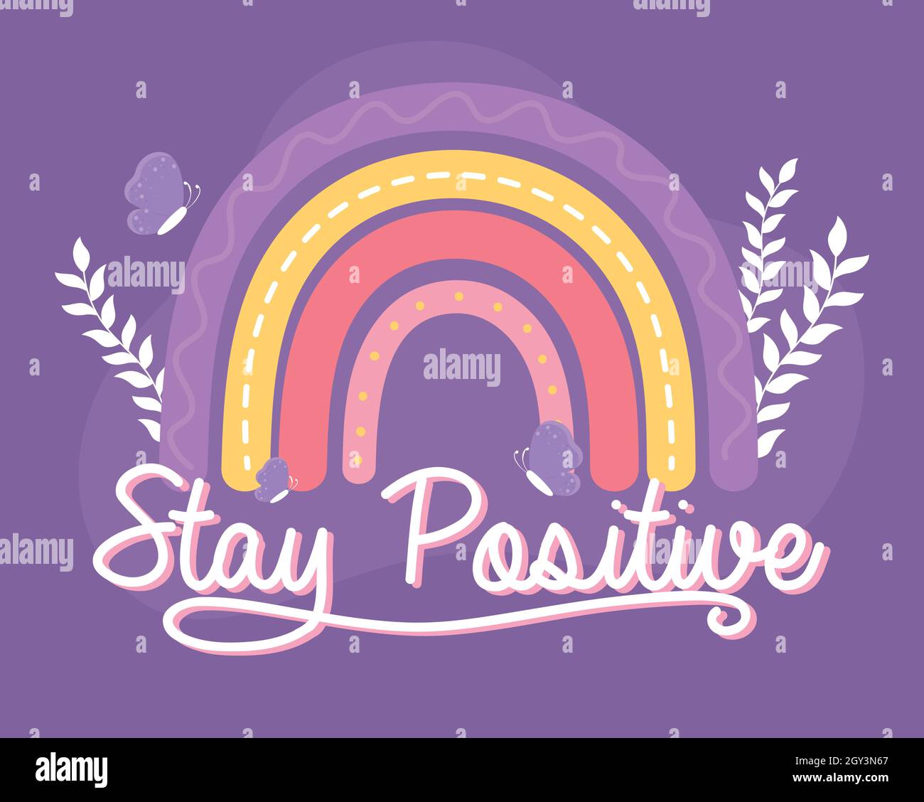 stay positive motivational Stock Vector Image & Art - Alamy