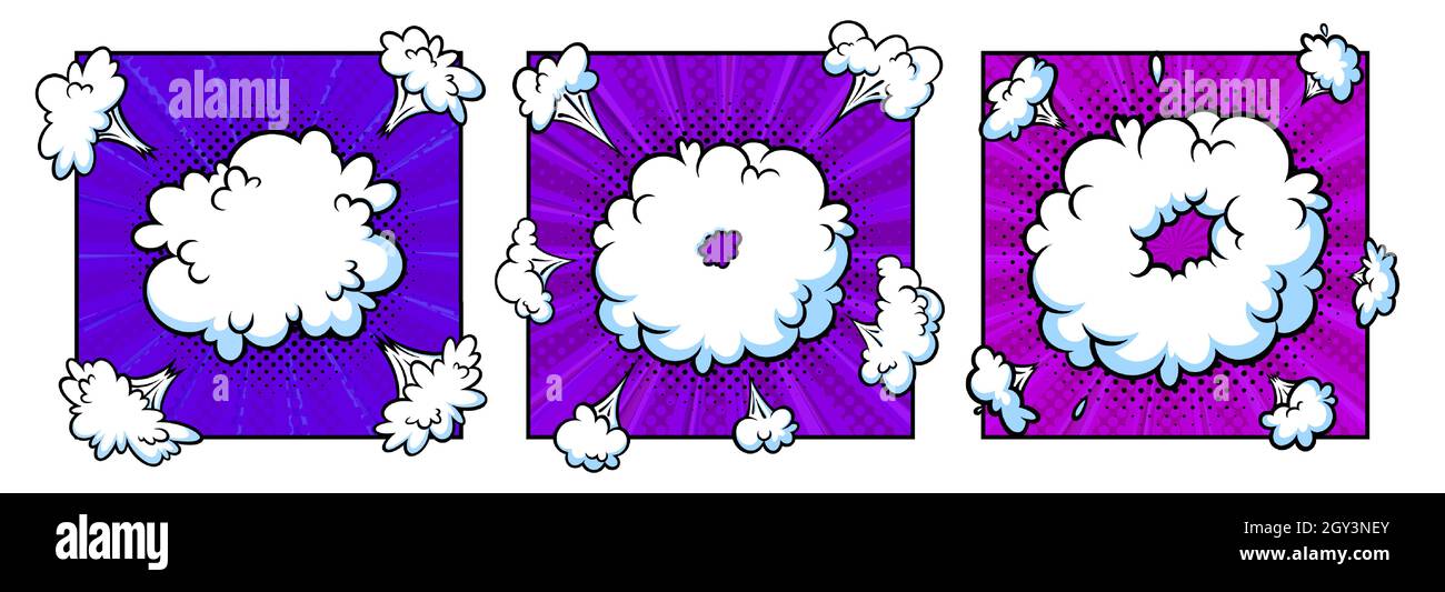 Surprising boom cloud in halftone background for sales and promotions ...