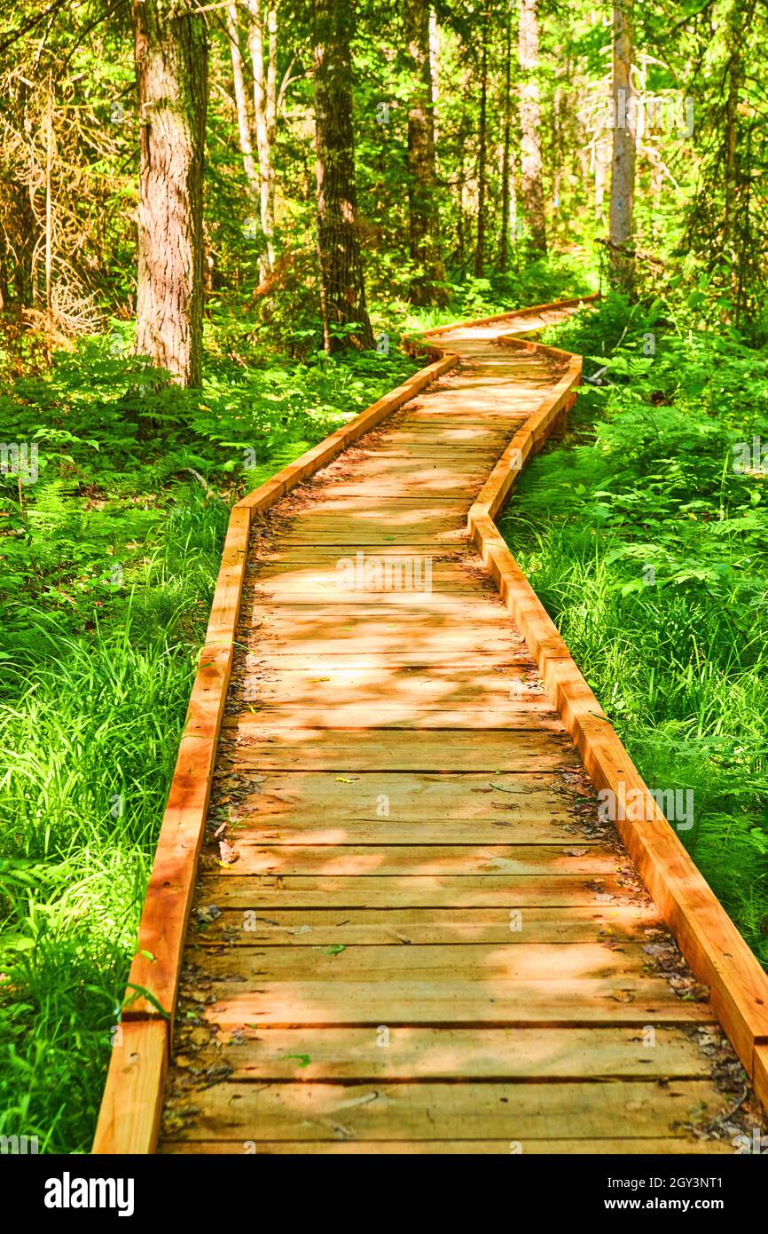 Zig zagging boardwalk hi-res stock photography and images - Alamy