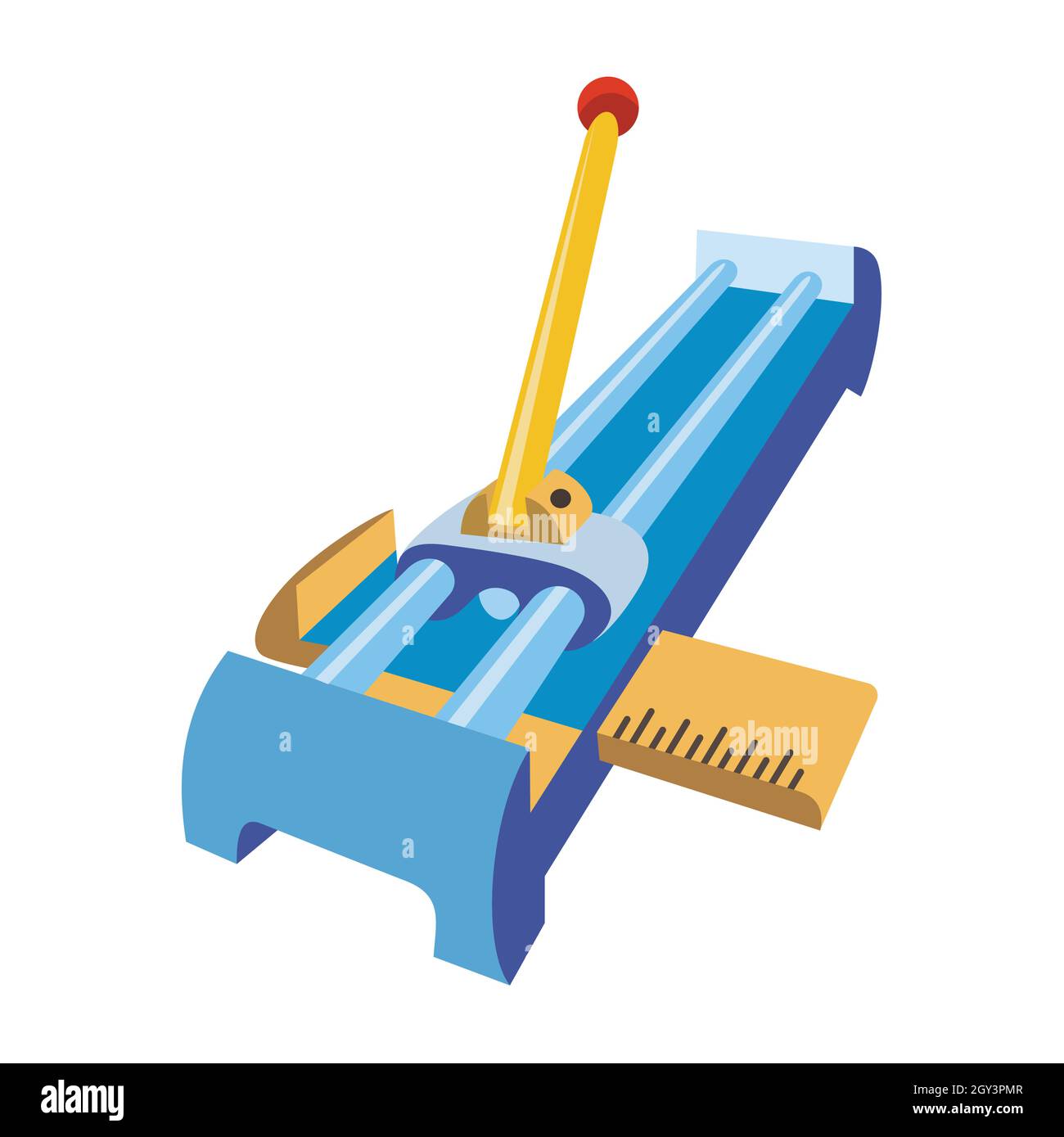 flat design illustration of machine vices, vector illustration Stock ...