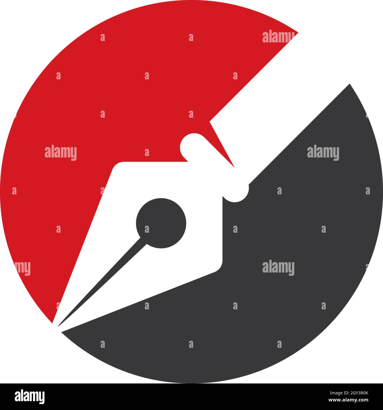 Writer pen Logo template Vector illustration Stock Vector Image & Art ...