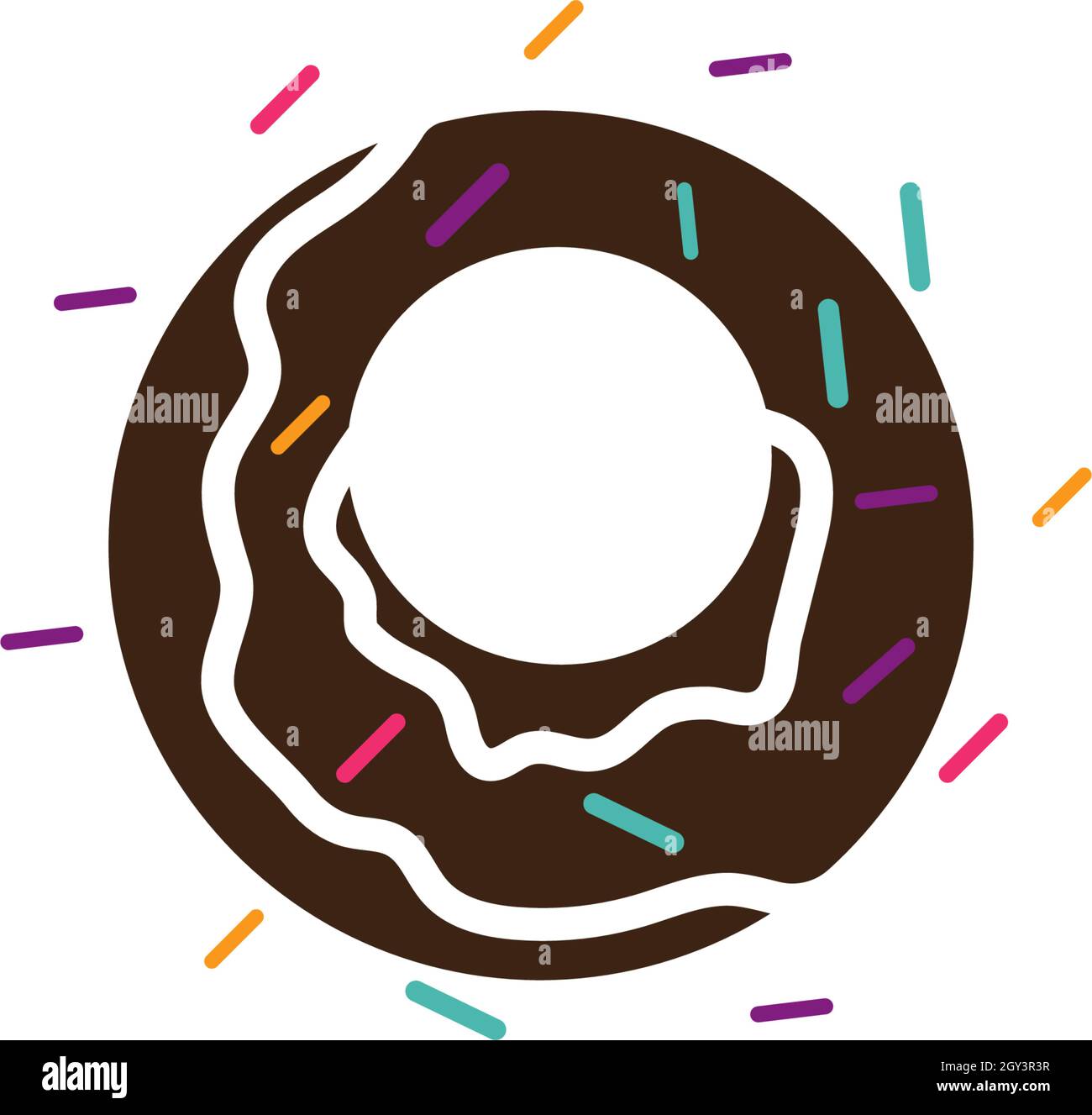 Donuts logo vector template Stock Vector Image & Art - Alamy