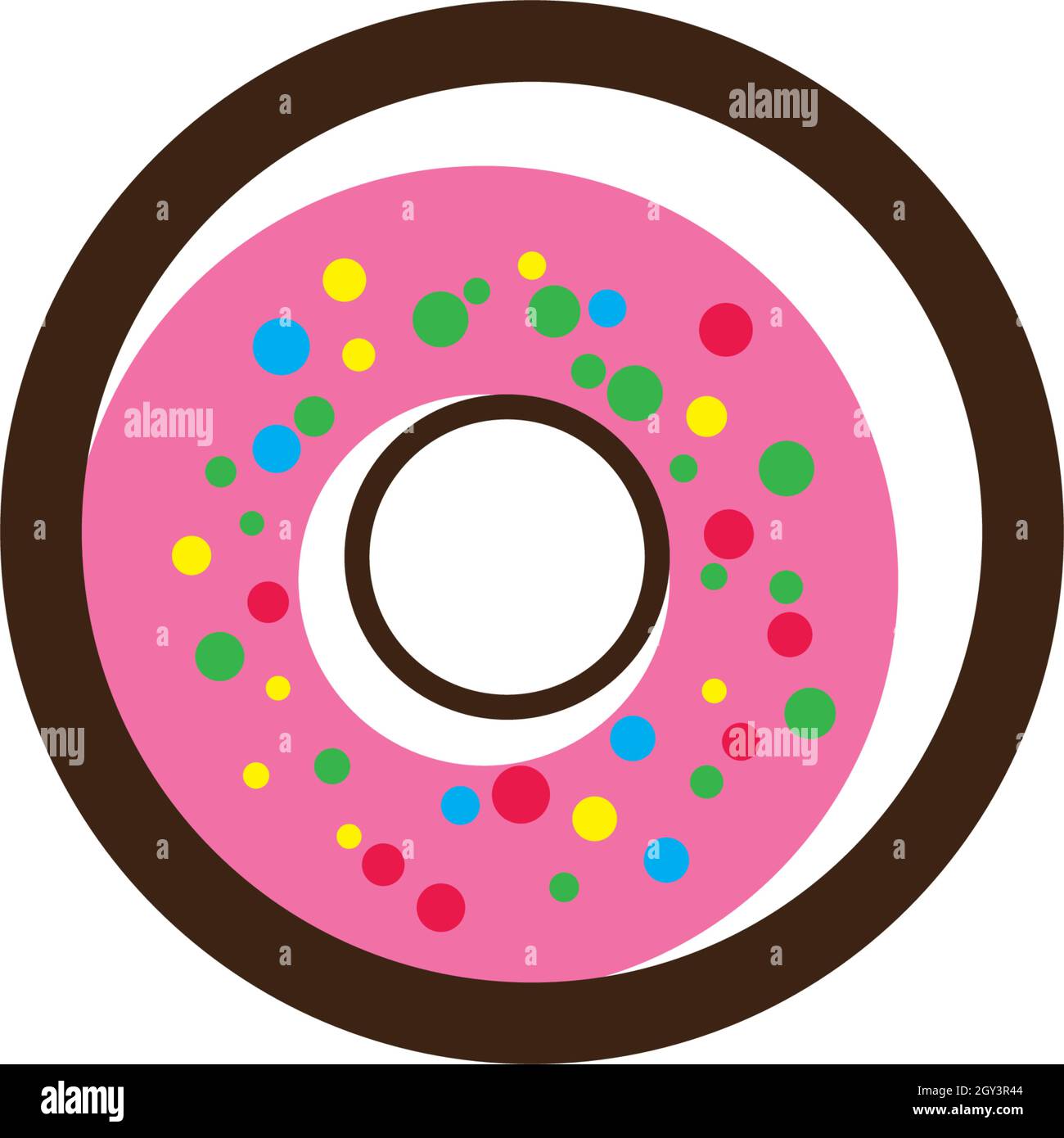 Donut logo sweet donuts Cut Out Stock Images & Pictures - Alamy