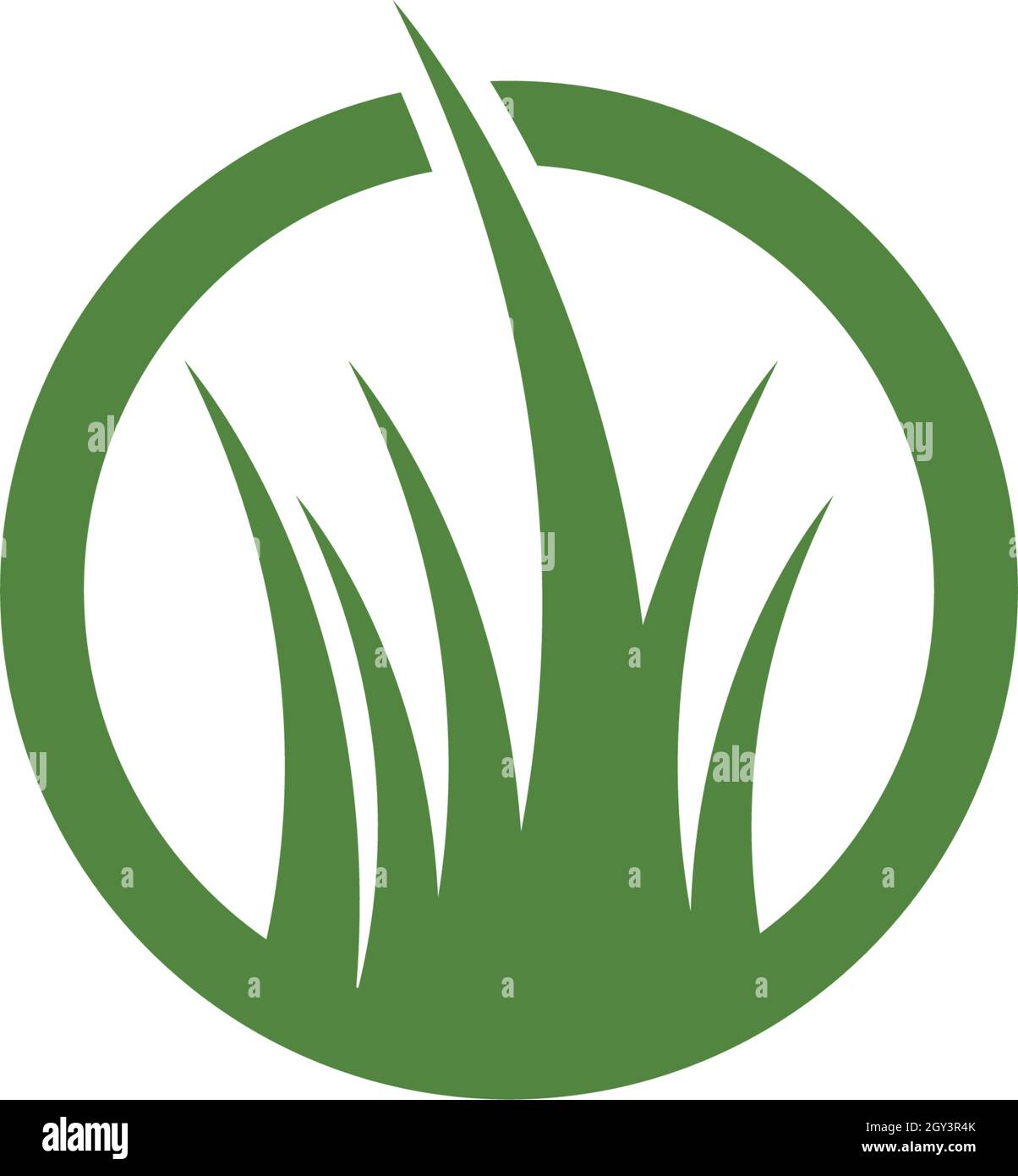 Grass logo vector template Stock Vector Image & Art - Alamy