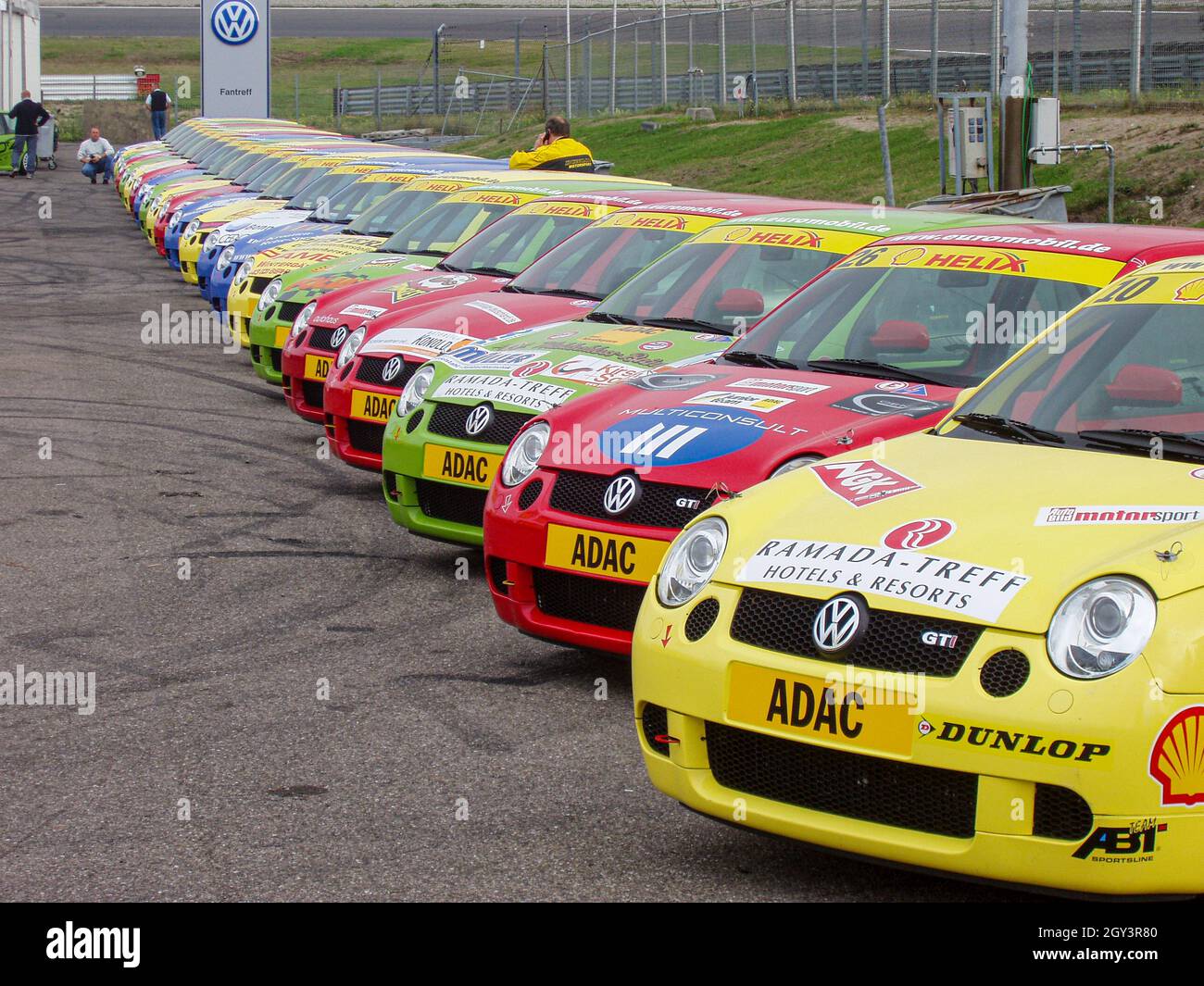 NURBURGRING, GERMANY - Sep 03, 2003: ADAC VW Lupo Cup Motor racing ...