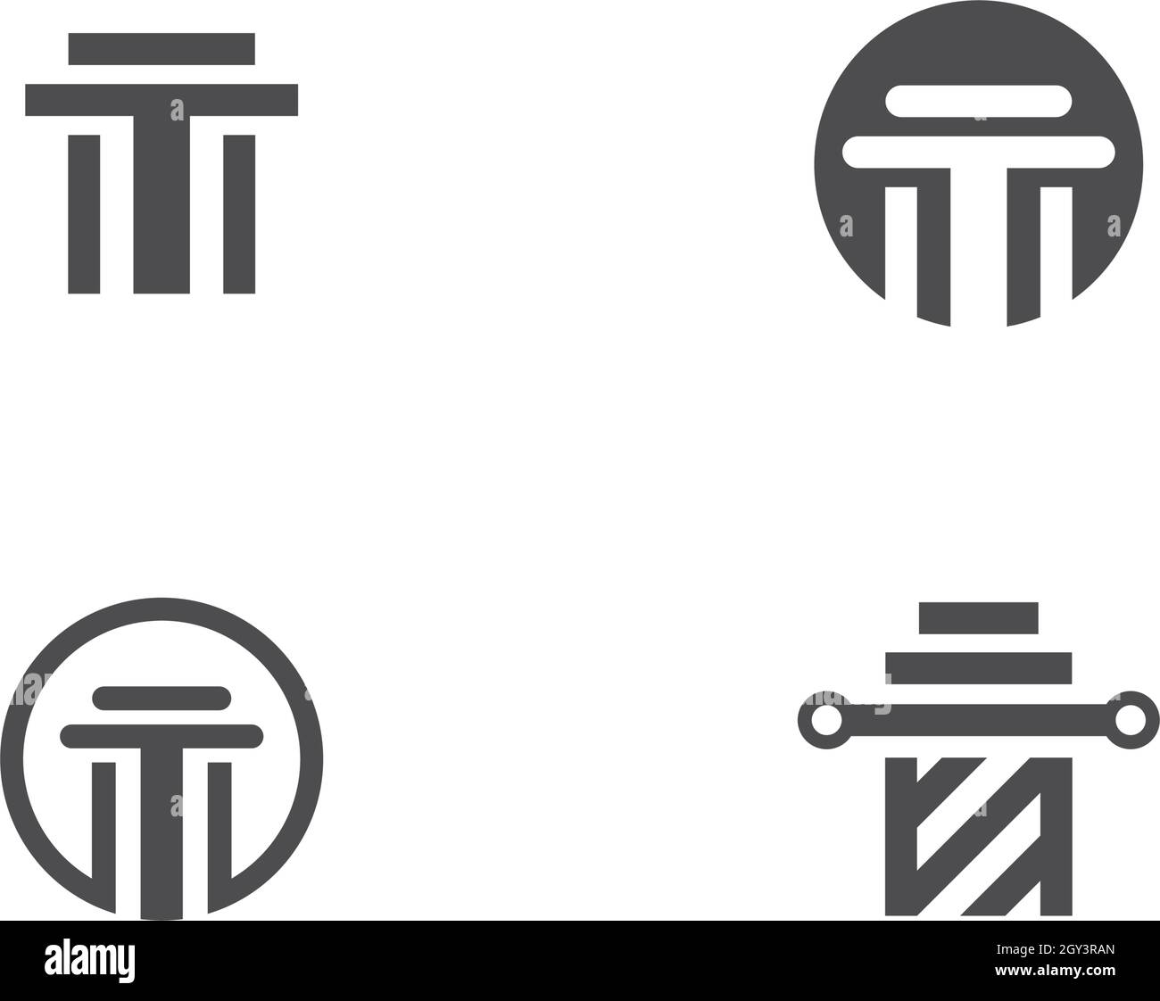 column Logo vector Template Stock Vector Image & Art - Alamy