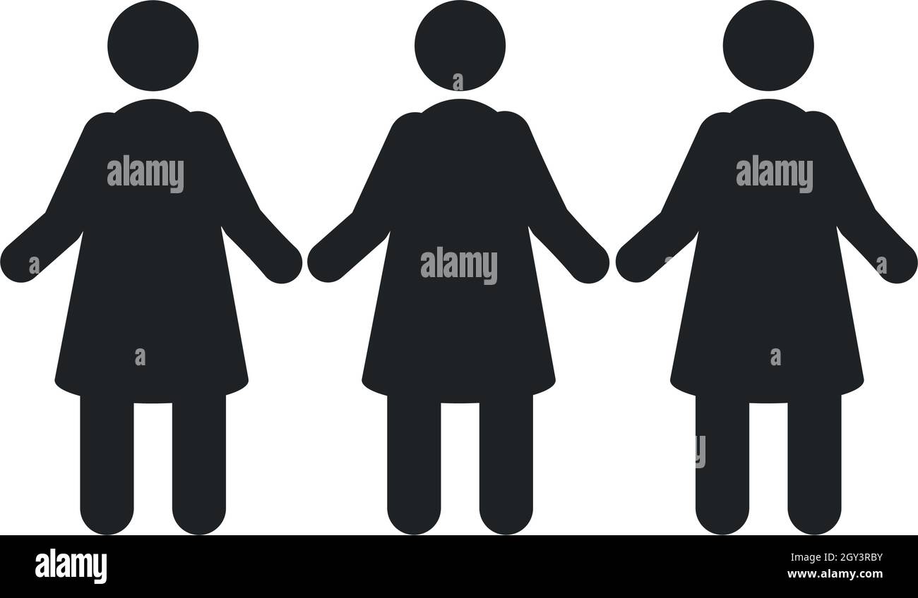 pictogram group women Stock Vector Image & Art - Alamy
