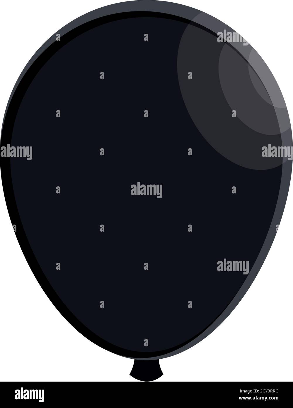 black balloon decoration Stock Vector Image & Art - Alamy