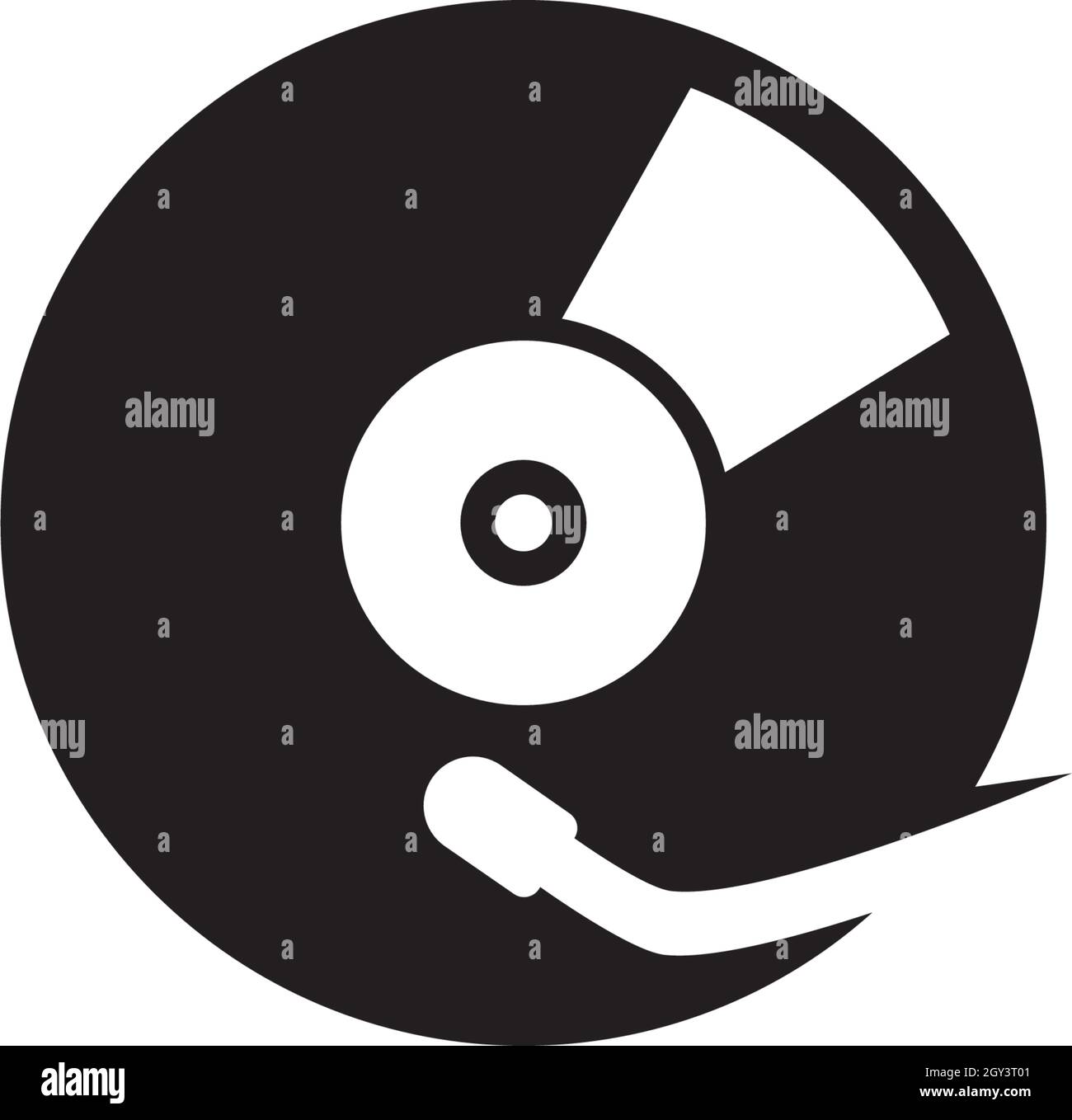 Vinyl music record icon vector template Stock Vector Image & Art - Alamy