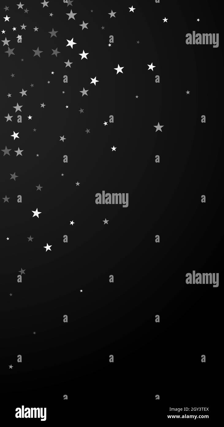 Random falling stars Christmas background. Subtle flying snow flakes ...
