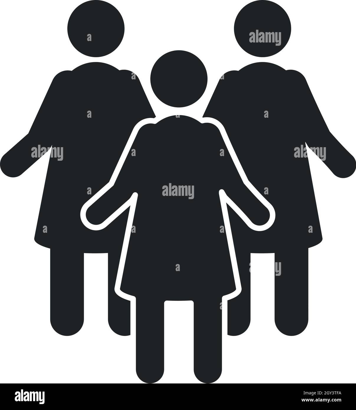 group female pictogram Stock Vector Image & Art - Alamy
