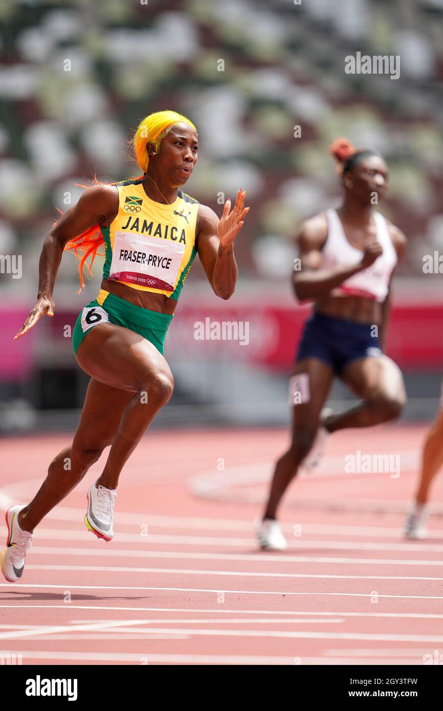 Shelly-Ann Fraser-Pryce participated in the 200 m semifinal of the 2020 ...