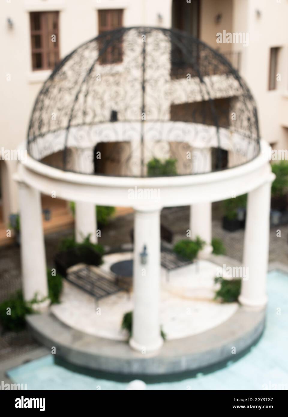 Out of focus. Windows frame in europe design Stock Photo - Alamy