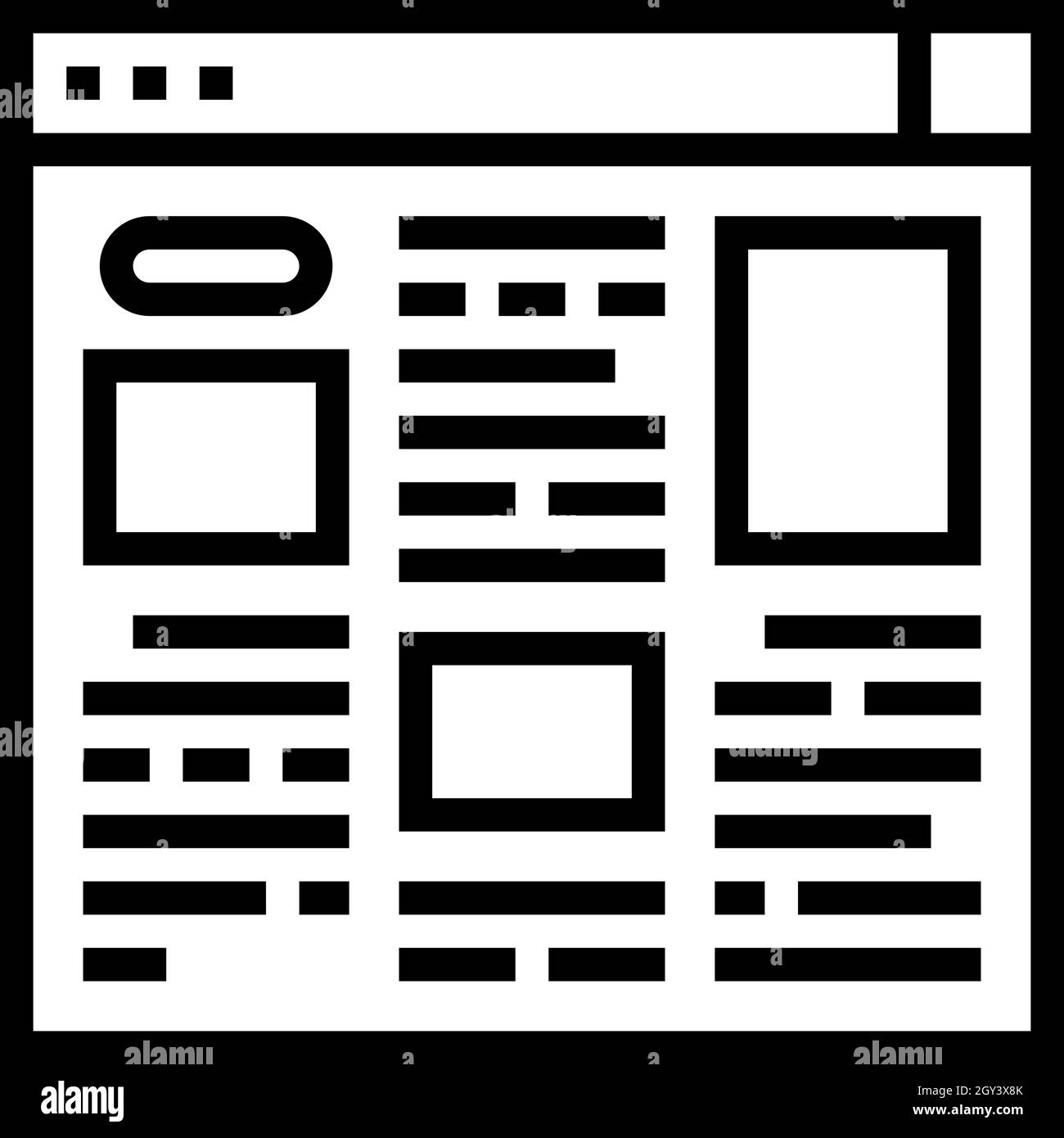 article web information line icon vector illustration Stock Vector ...