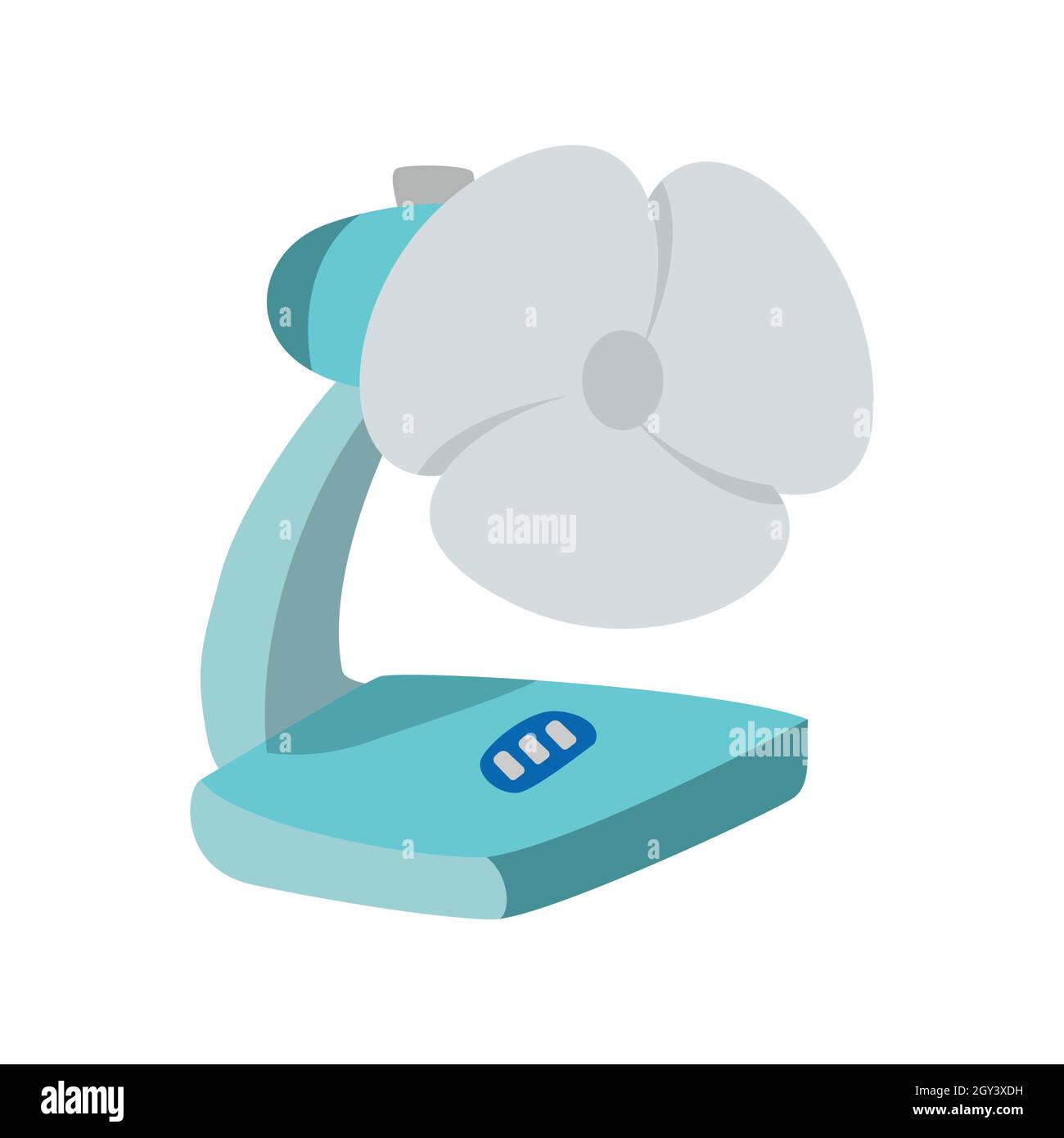 Illustration of a soft blue fan vector design Stock Vector Image & Art ...