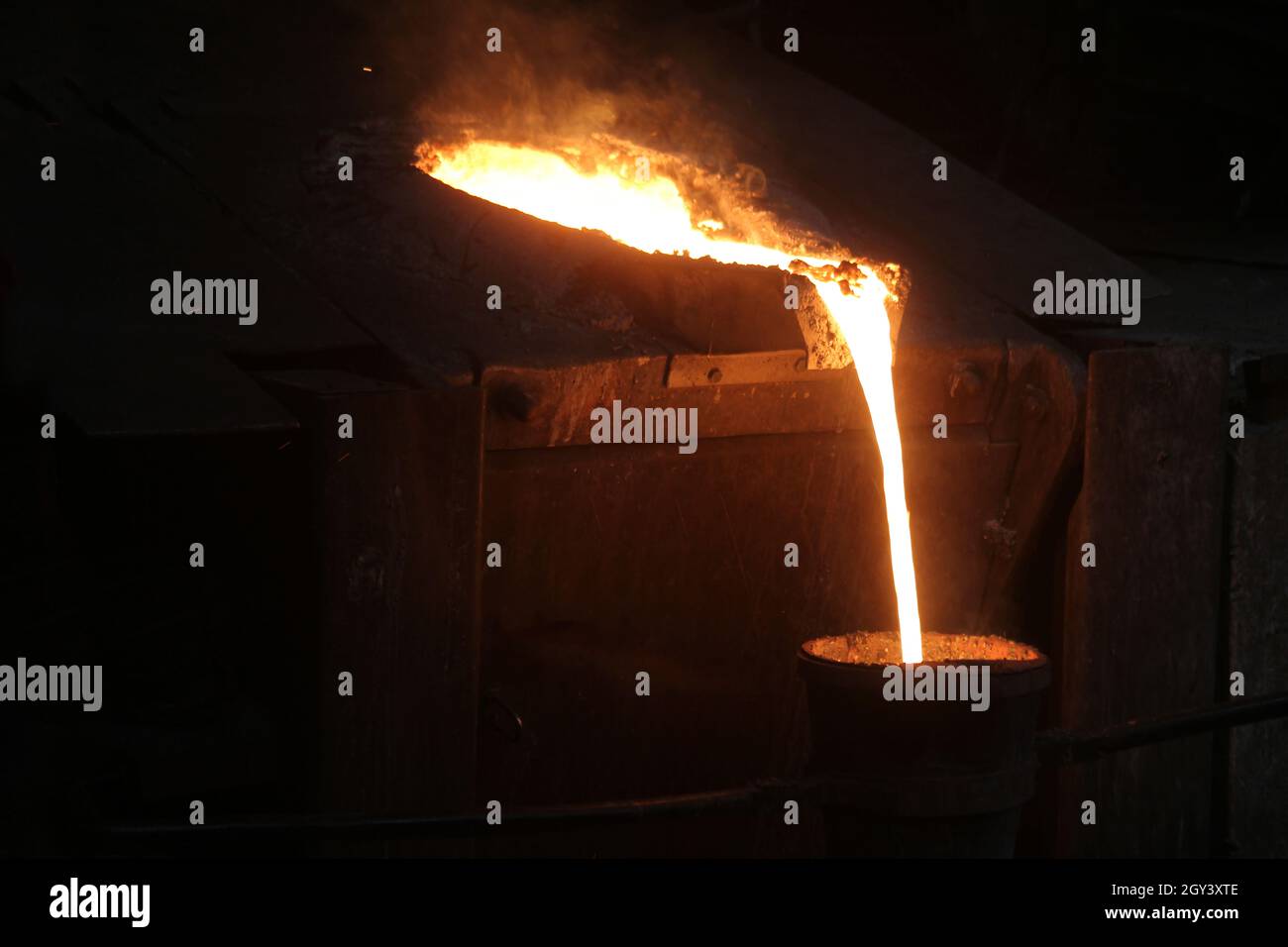 Steel foundry (iron foundry, smeltery Stock Photo - Alamy
