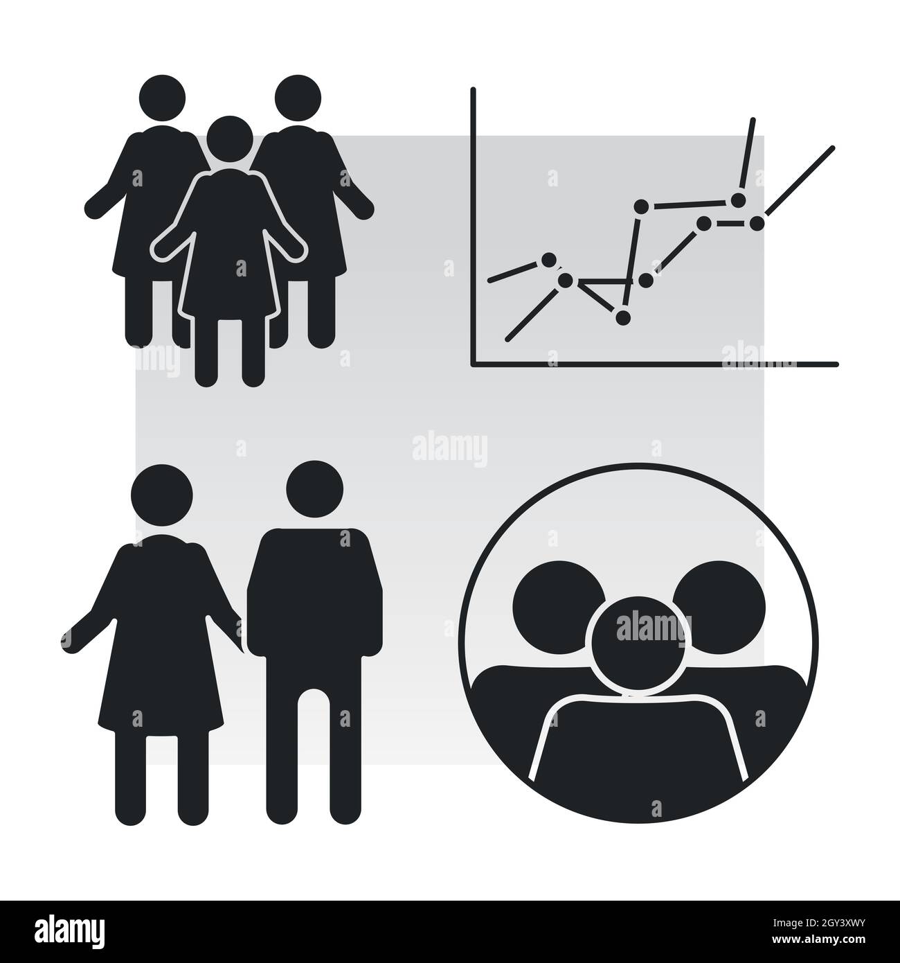 World population growth chart Cut Out Stock Images & Pictures - Alamy
