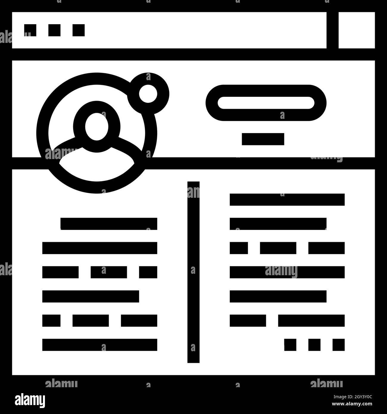 blog social media line icon vector illustration Stock Vector Image ...