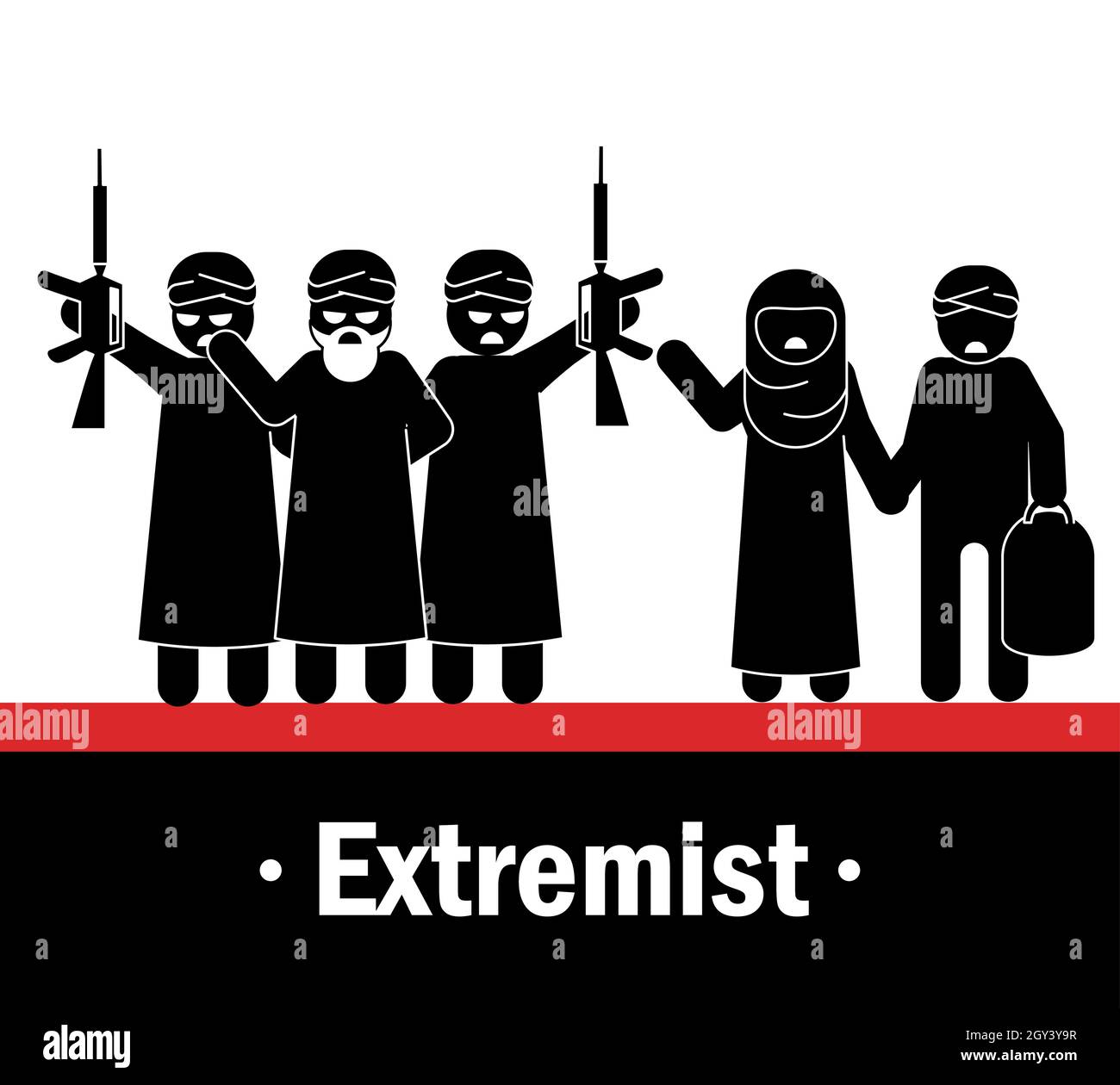 group people extremist Stock Vector Image & Art - Alamy