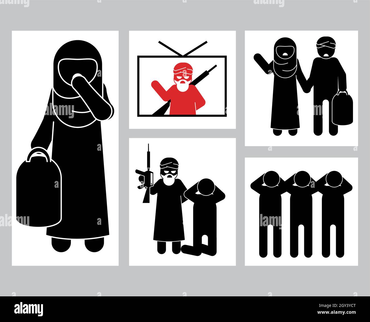 people extremism and terrorism Stock Vector Image & Art - Alamy