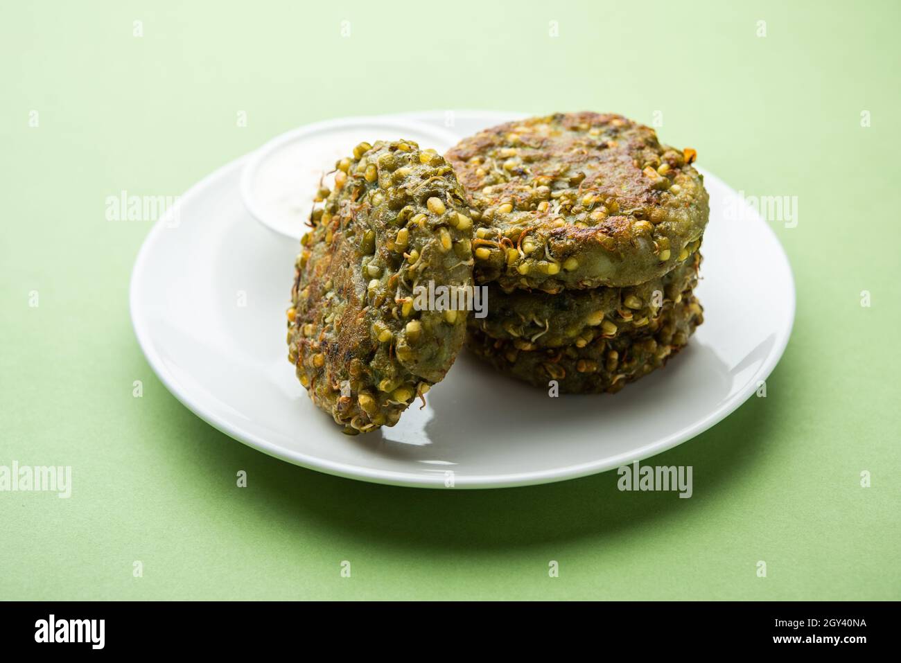 Sprouted moong dal tikki or patties is a healthy snack from India ...