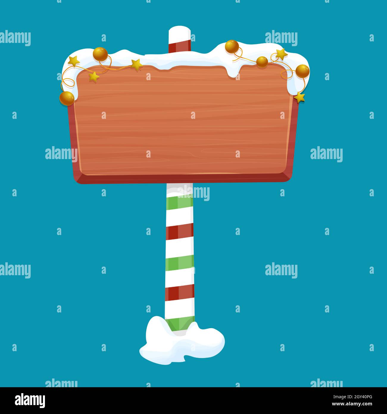 Blank Wooden Christmas Sign