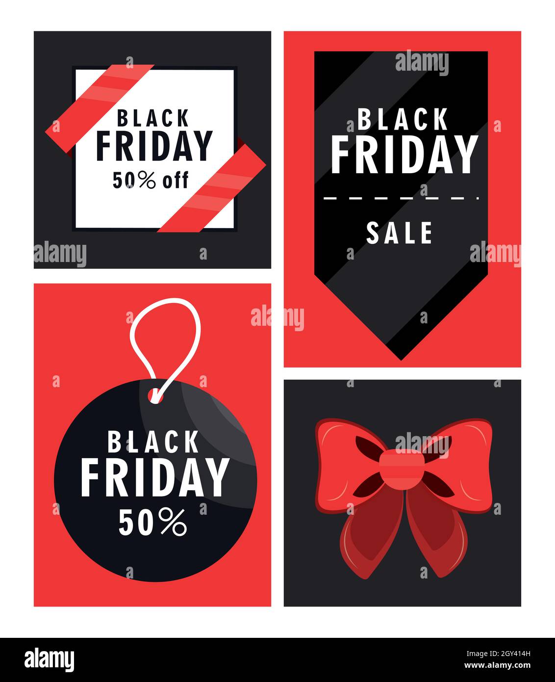 black friday cards set Stock Vector Image & Art - Alamy