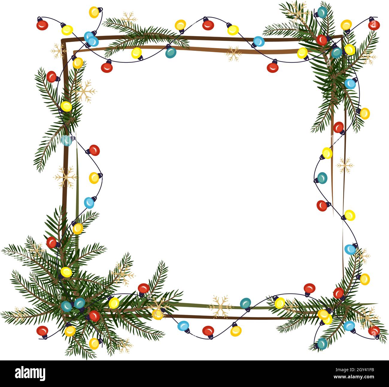 Garland made Stock Vector Images - Alamy