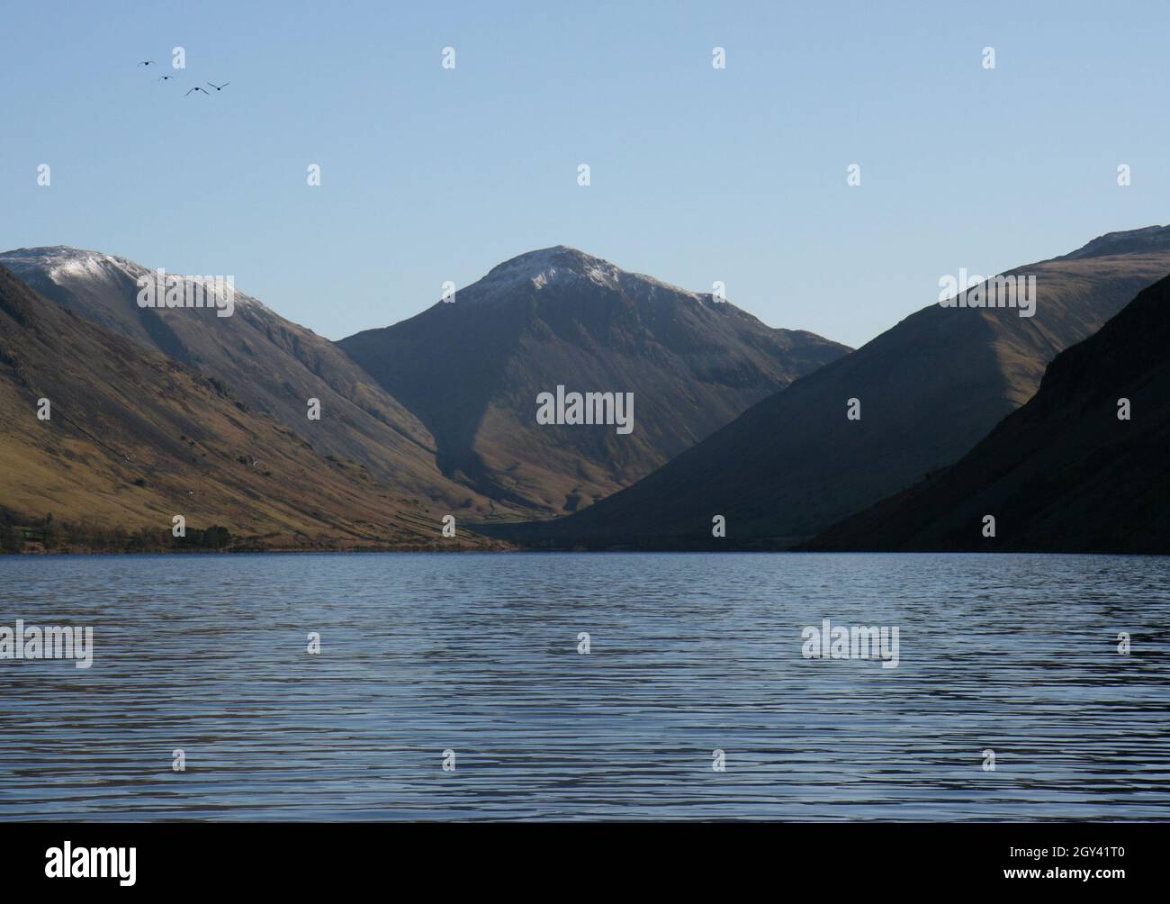 Calm water on Wast Water Stock Photo - Alamy