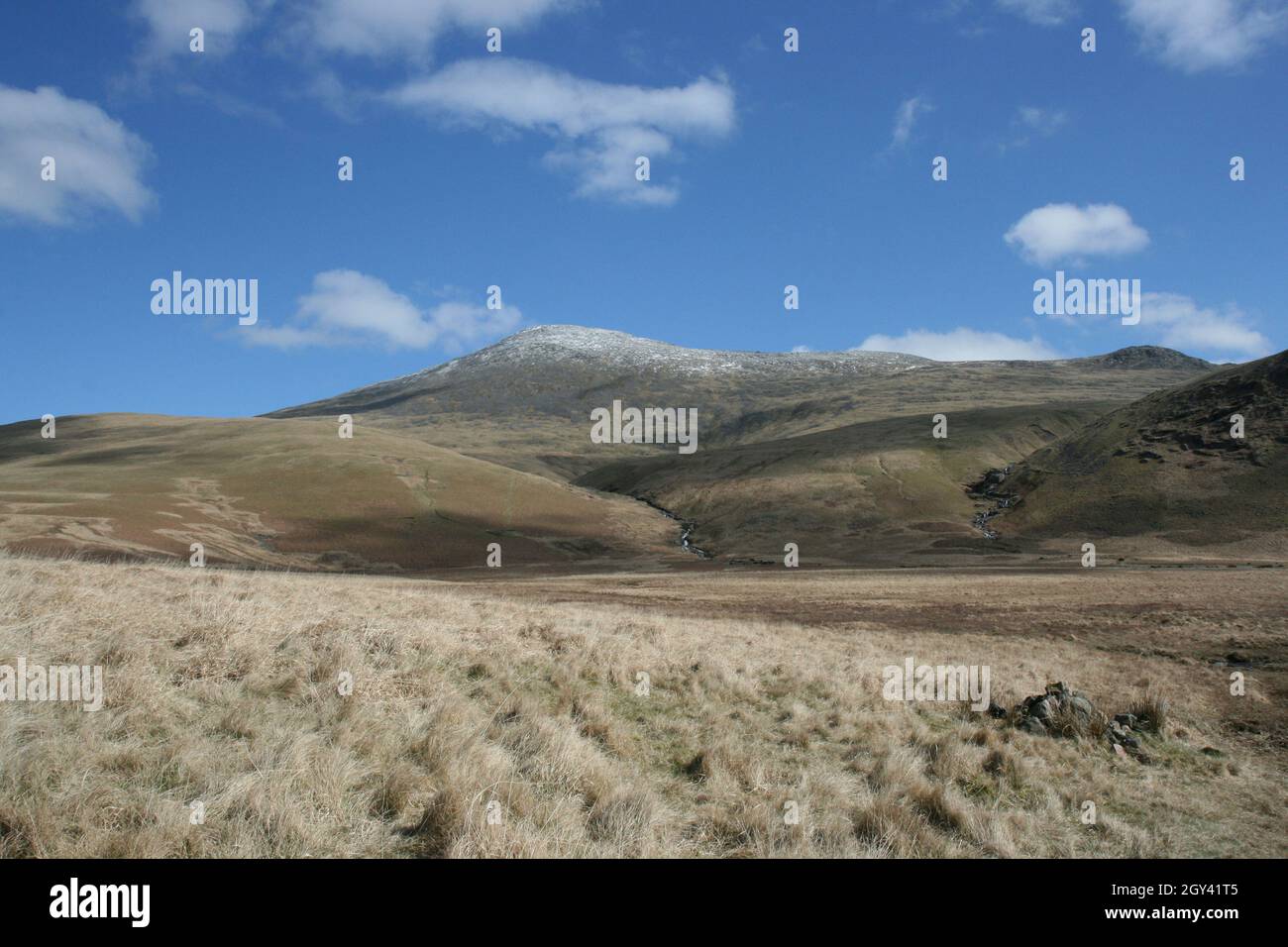 Blue sky over Scafell Pike Stock Photo - Alamy