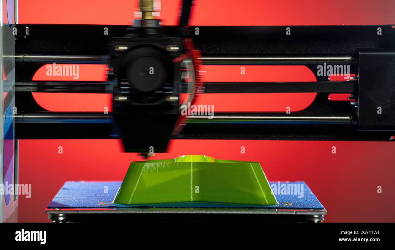 3D printer at work with printer 3D model High quality photo Stock Photo ...