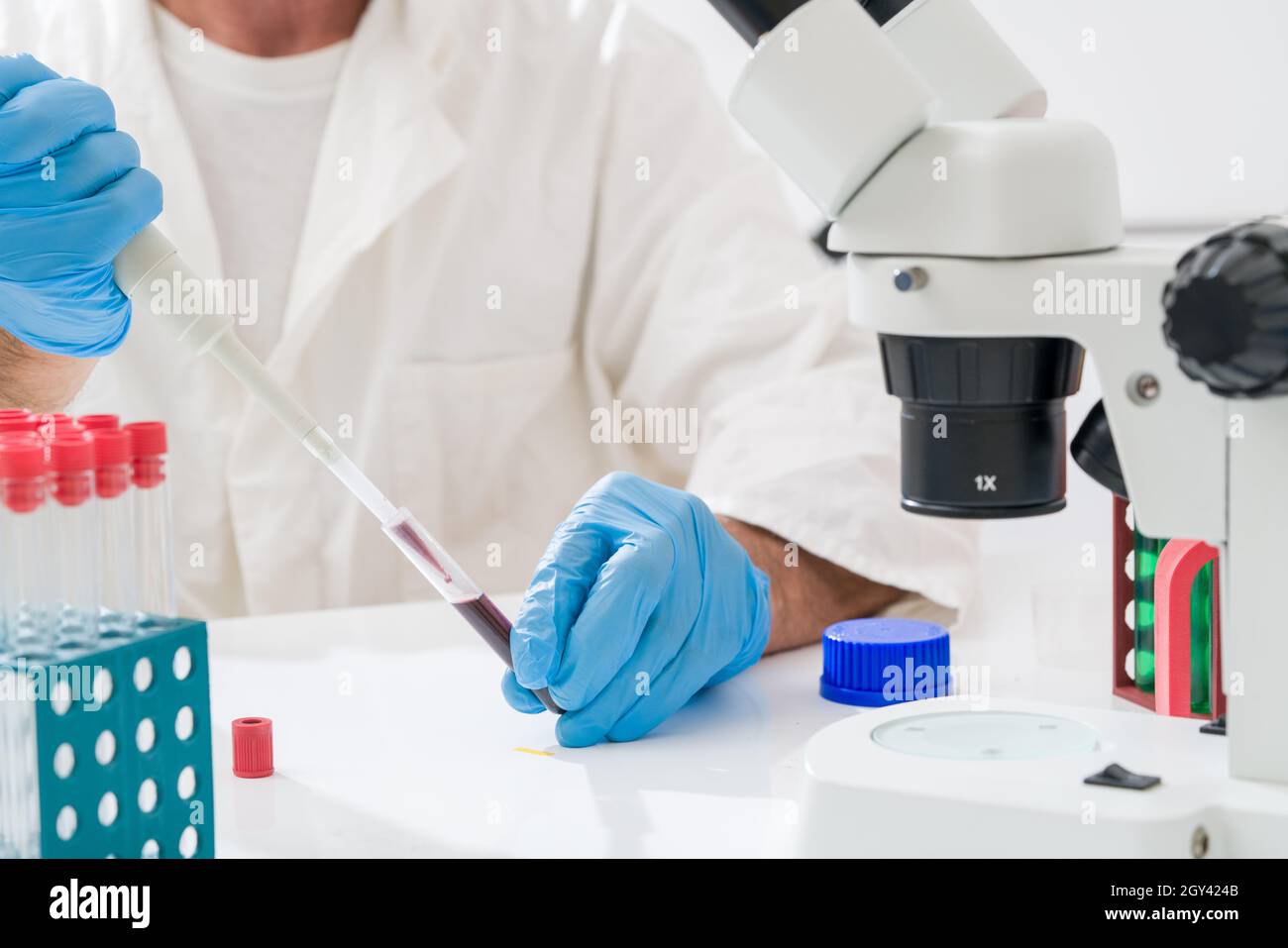 Scientific experiment in the laboratory of biological chemistry. Biochemistry, biophysics, and ...