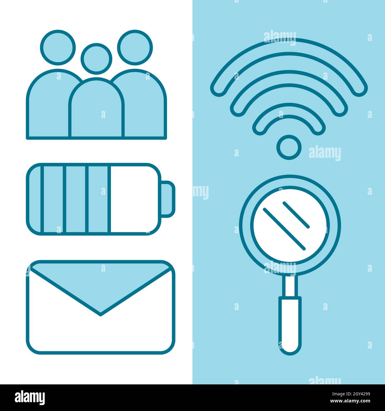 internet connection icons Stock Vector Image & Art - Alamy