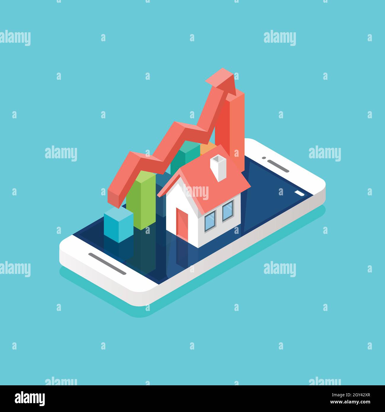 Residential graph Stock Vector Images - Alamy