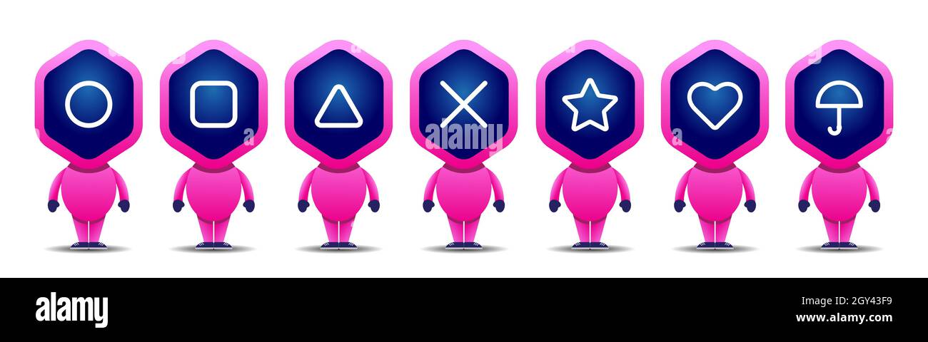 Squid games guard Stock Vector Images - Alamy